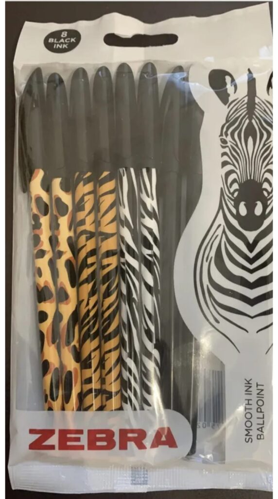 Zebra Smooth Ink Ballpoint Pens Pack Of 8 - macstationery